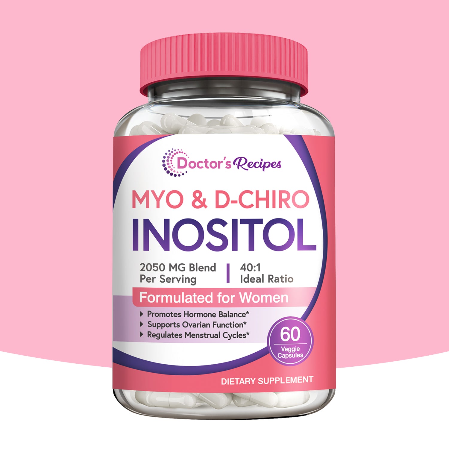Myo & D-Chiro Inositol 2050mg 60 Caps – Doctor's Recipes