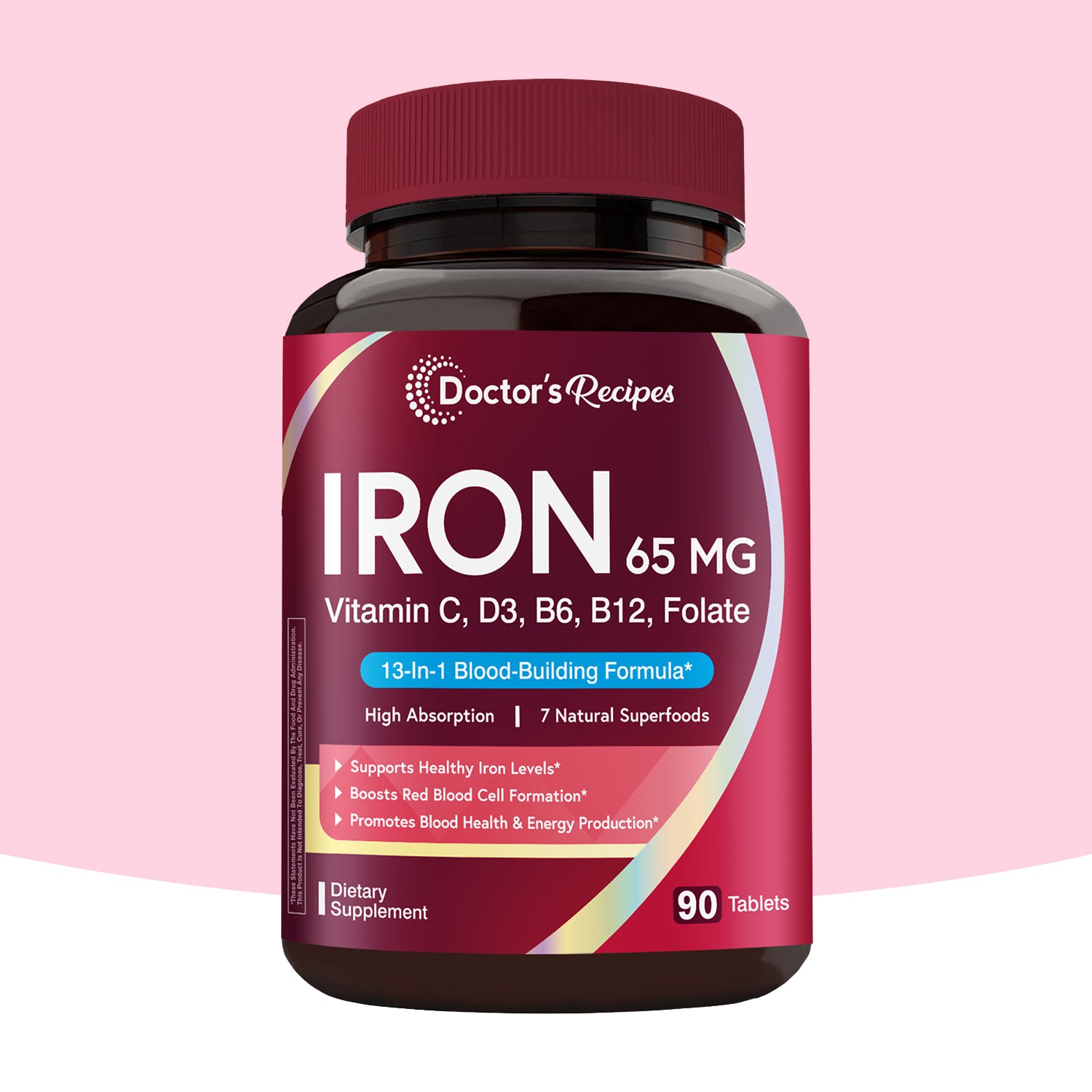 Iron 65 mg Complex – Doctor's Recipes